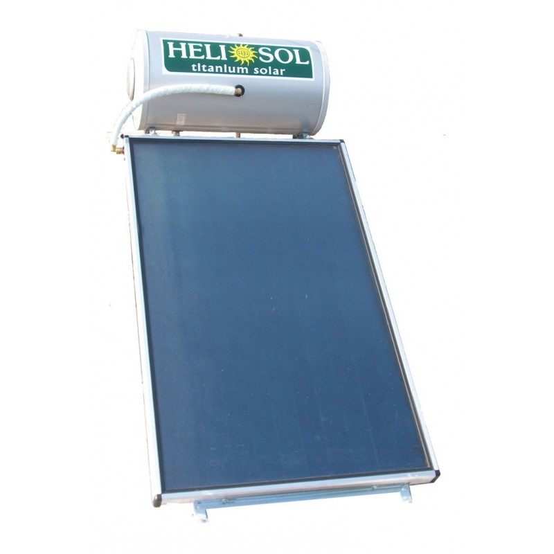 Ηλιακός Θερμοσίφωνας HELIOSOL 200λίτρα με 2 επιλεκτικούς συλλέκτες ...